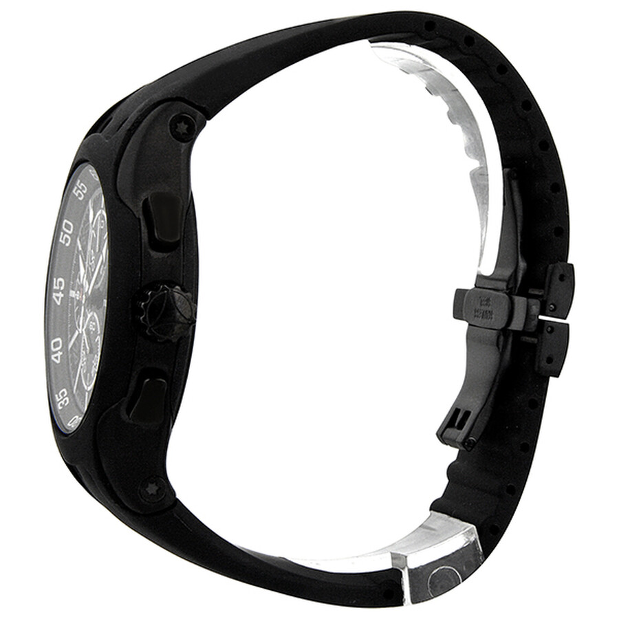 Momo Design Vanguard Black Carbon Fiber Black Rubber Strap Men's Watch ...