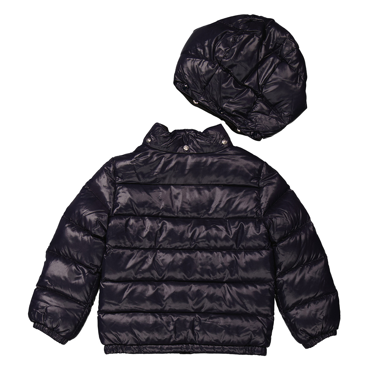 Moncler Boys Navy Holmi Hooded Down Jacket, Size 18/24M H29511A00015 ...