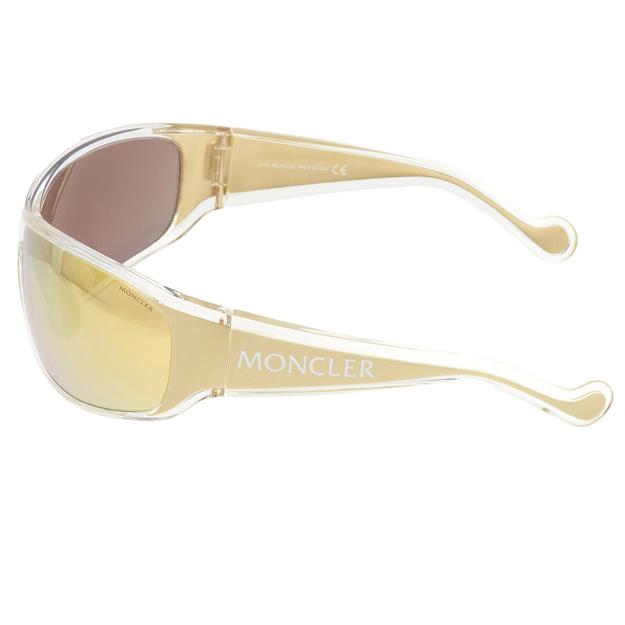 Moncler Brown Mirror Wrap Unisex Sunglasses ML0129 27G 00 889214098764 ...
