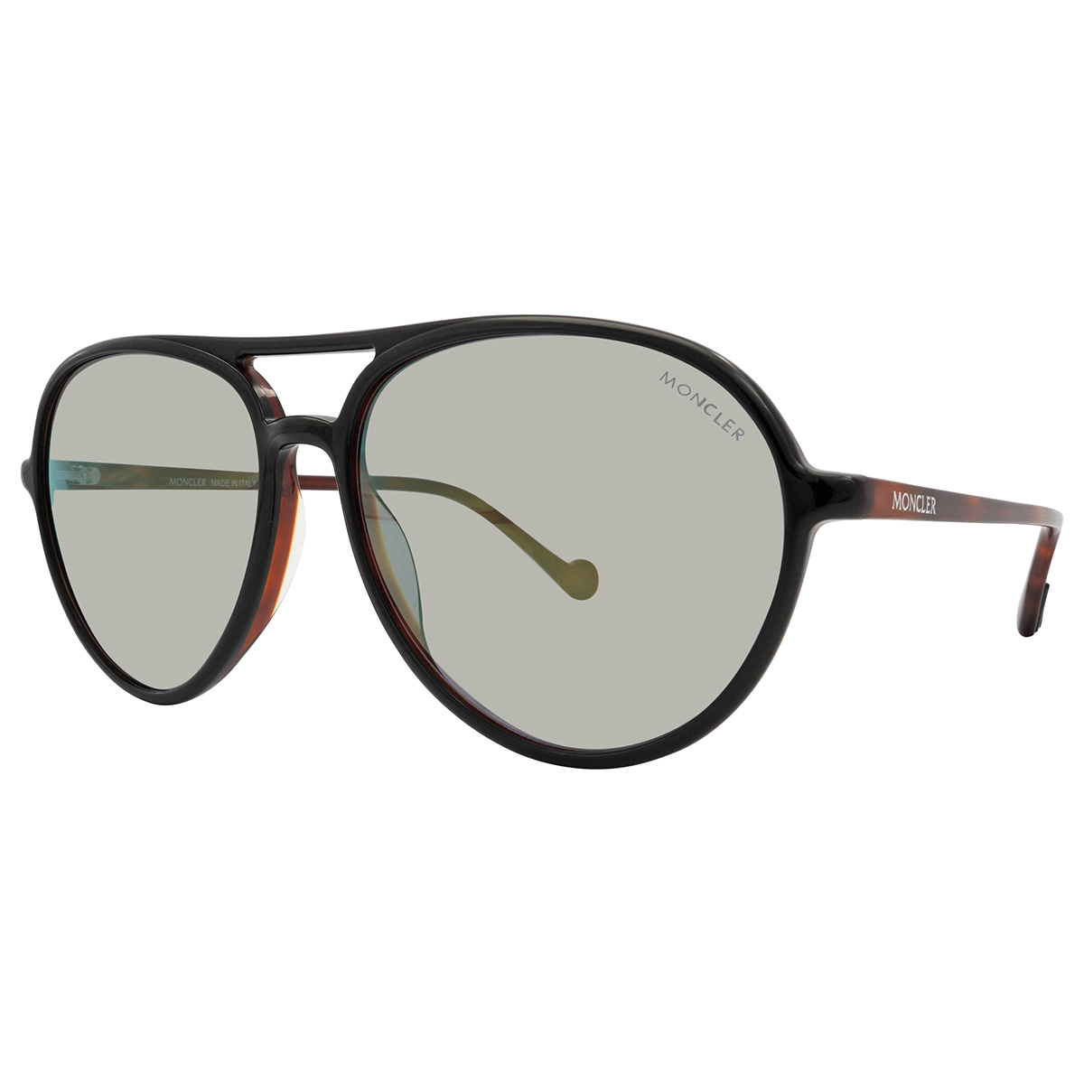 Moncler Grey Mirror Pilot Men's Sunglasses ML0151 05C 60 889214184573 ...