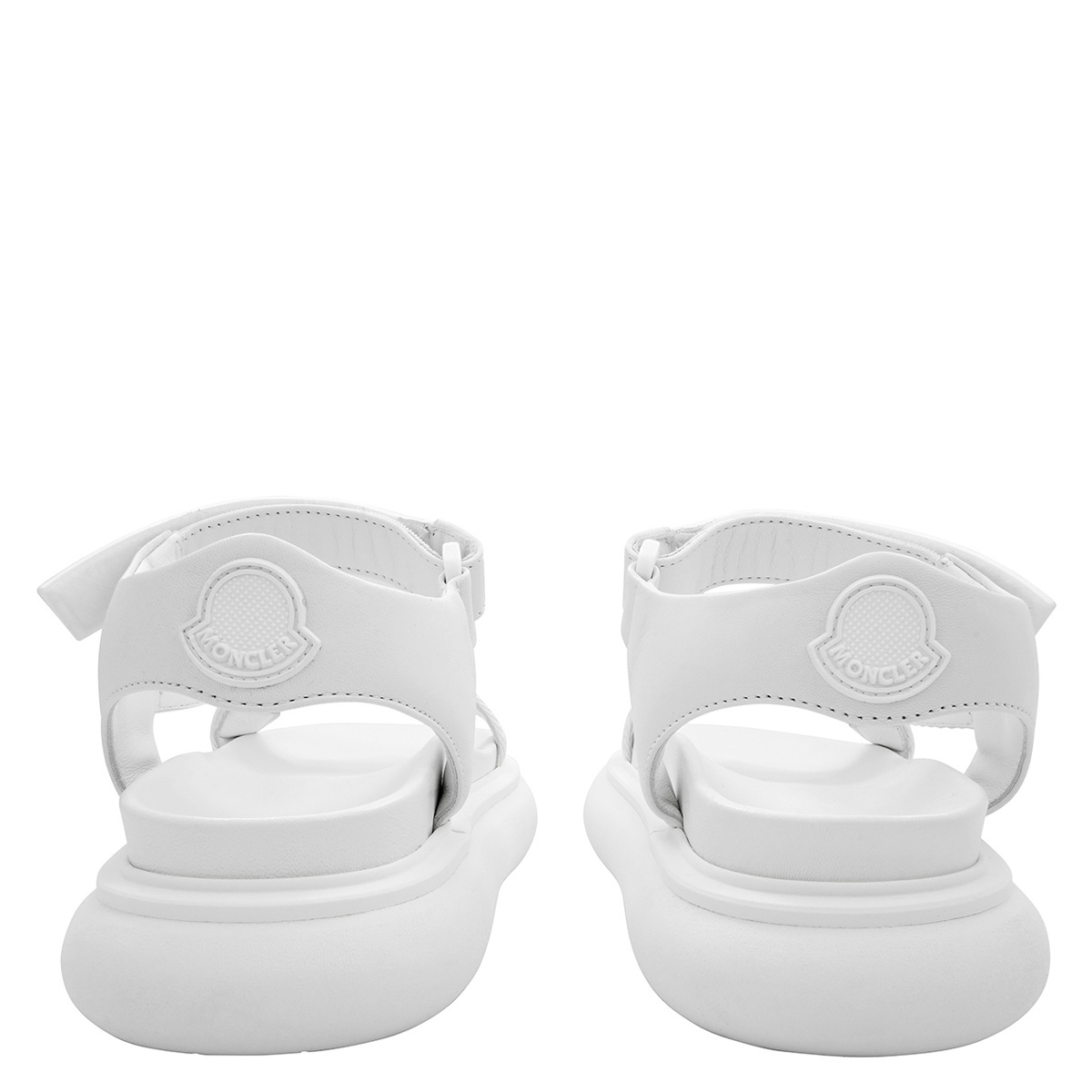 Moncler Ladies White Catura Strap Sandals, Brand Size 38 ( US Size 8 ...