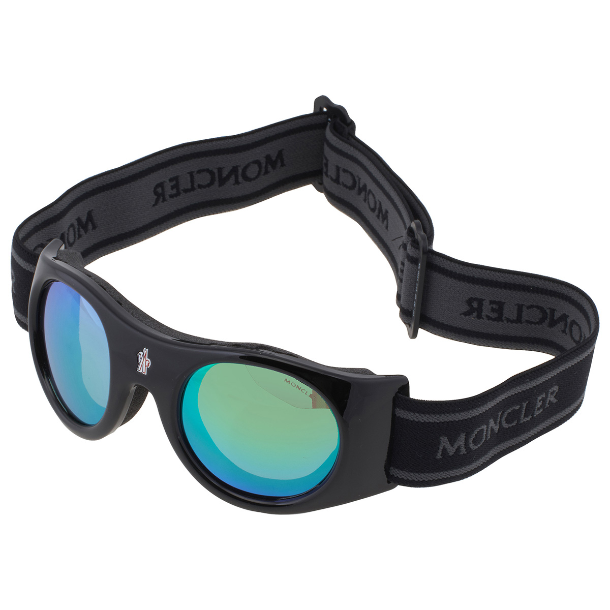 Moncler Mask Blue Emerald Gold Mirror Goggles Unisex Sunglasses ML0051 ...