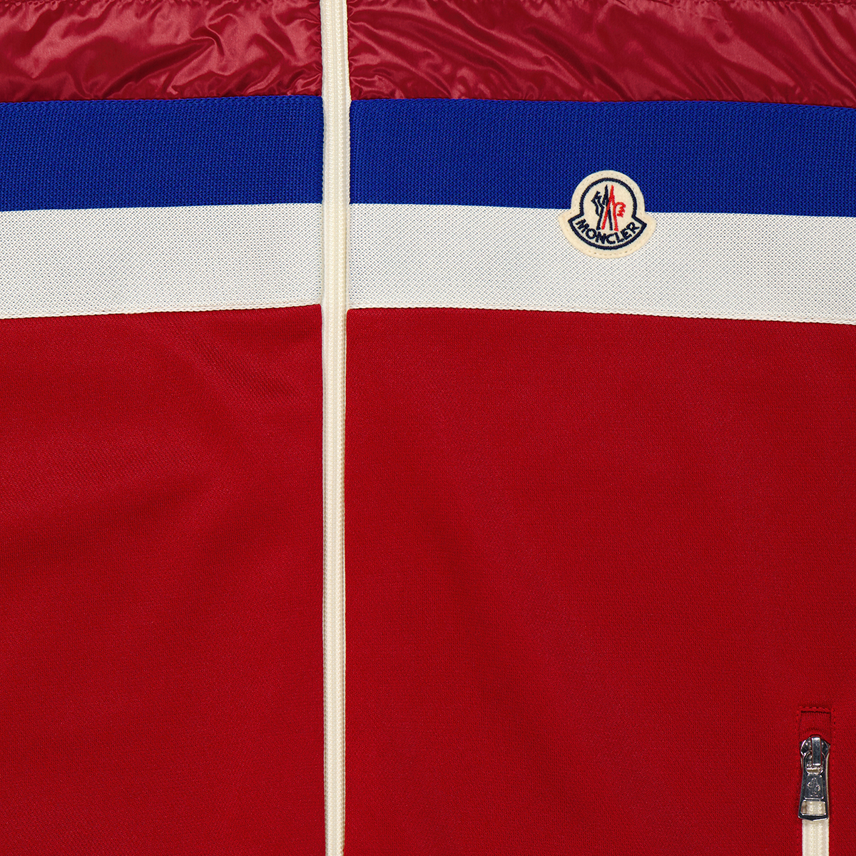 Moncler Men's Dark Red Logo-Patch Track Jacket, Size Small H10918G00007 ...