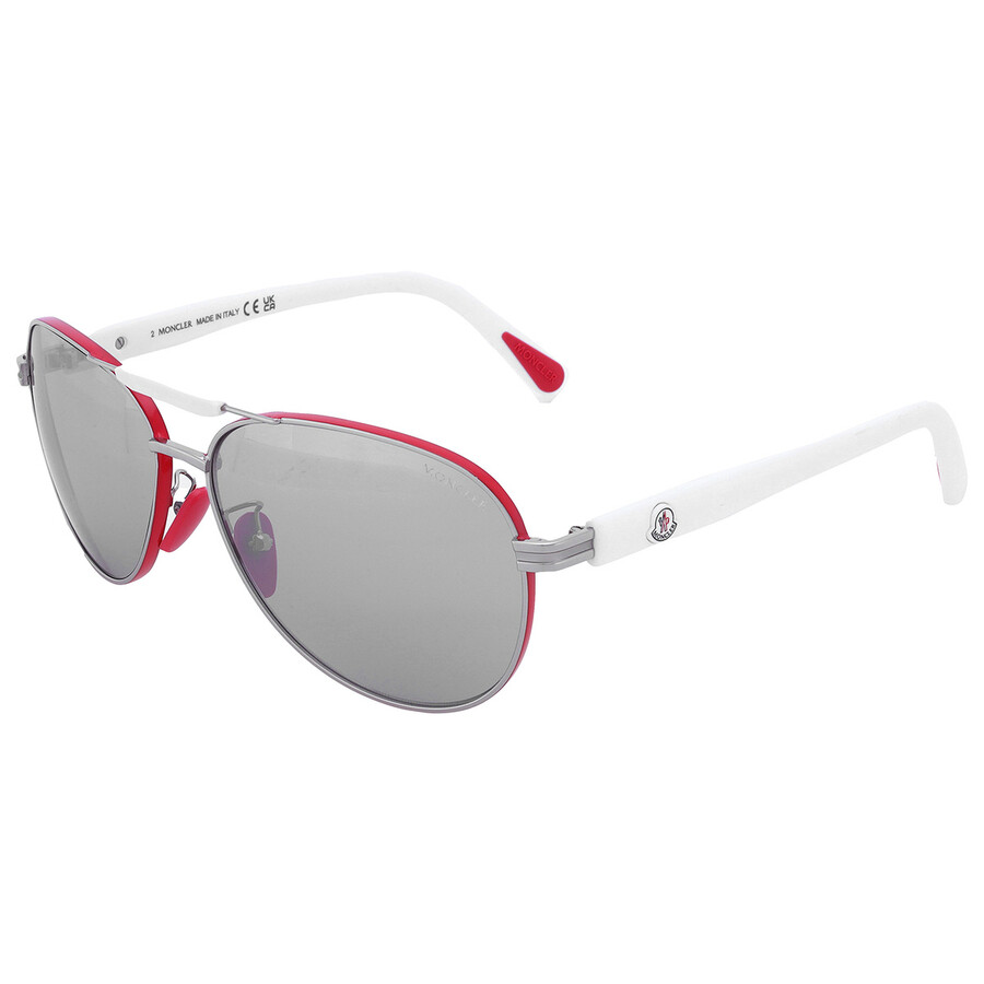 Moncler Steller Smoke Mirror Pilot Unisex Sunglasses ML0241-H 16C 62 889214387103 - Sunglasses ...