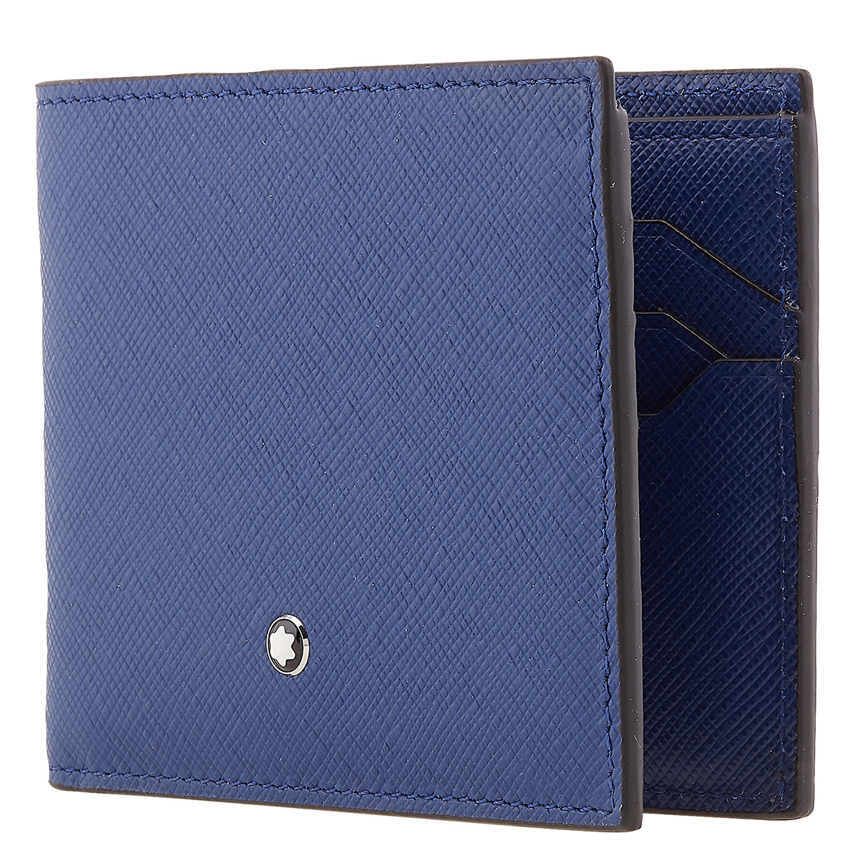 Montblanc Blue Leather Sartorial 6CC Wallet 130812 4062037106618 ...