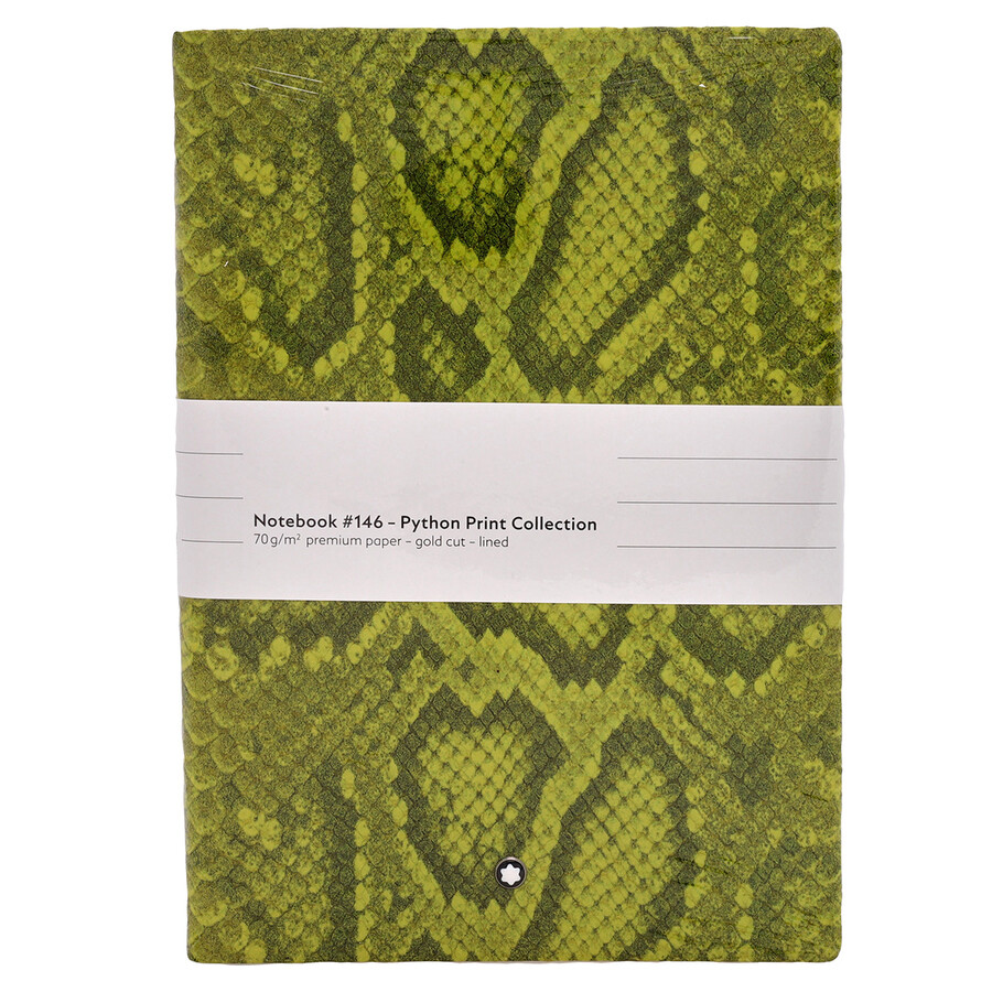 Montblanc Green Python Print 146 Notebook 119646 4017941938442 - Jomashop