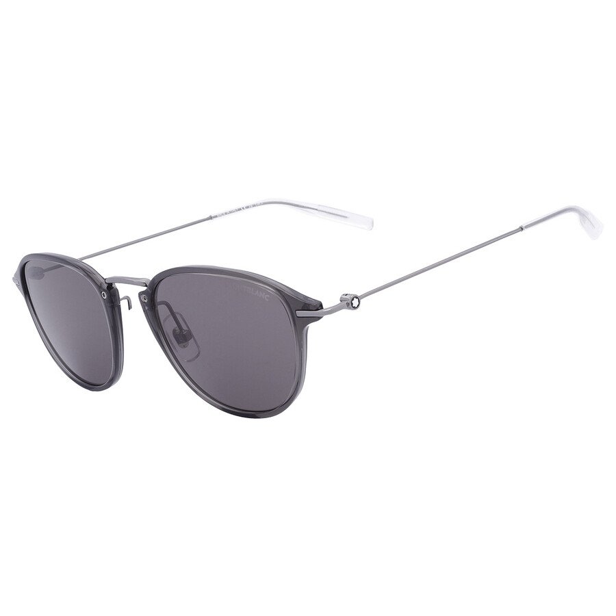 Montblanc Grey Square Men's Sunglasses MB0155S 001 51 889652322322 ...