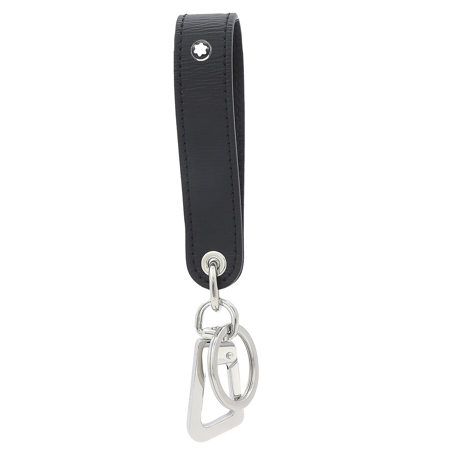 Montblanc Meisterstuck Black Calfskin Leather 4810 Loop Key Fob 129257 4062037072296 - Jomashop
