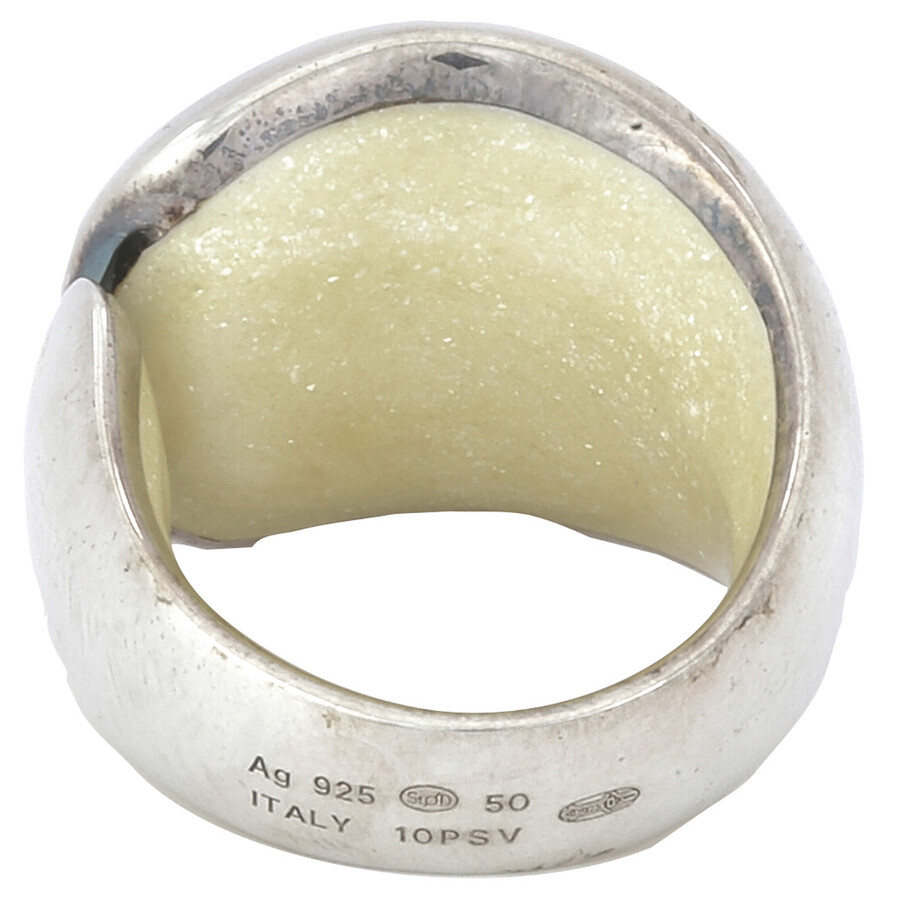 Montblanc Volupte Ring Silver Lacquer Ring, Size 52 10856052 ...