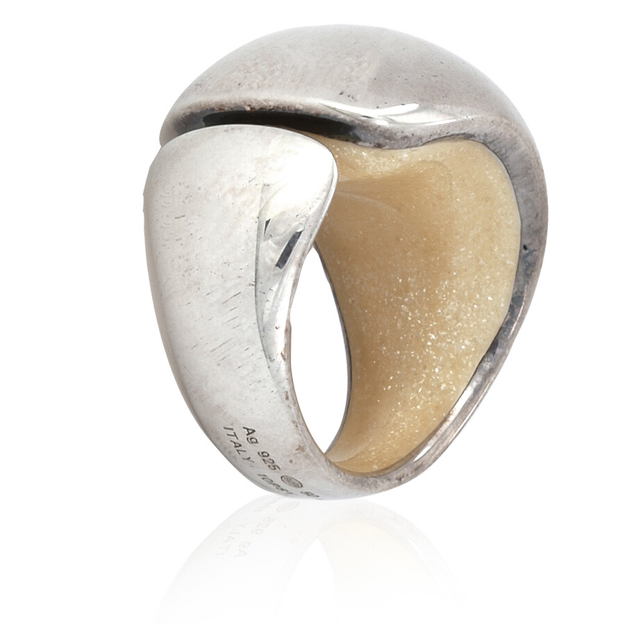 Montblanc Volupte Ring Silver Lacquer Ring, Size 52 10856052 ...