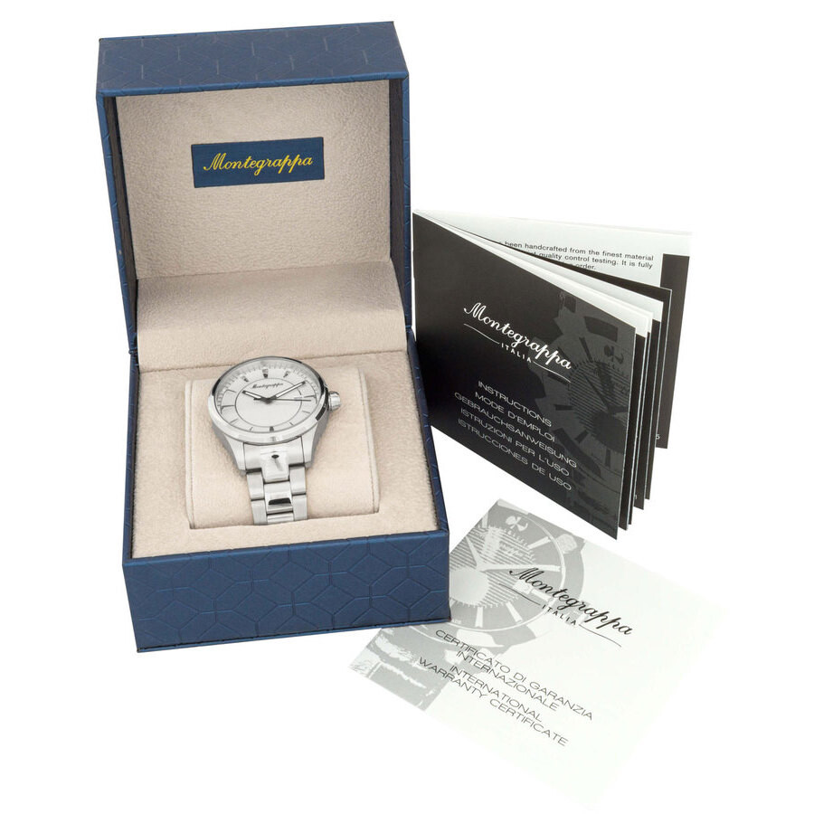 Montegrappa Fortuna Quartz Silver Dial Men's Watch IDFOWAIJ ...