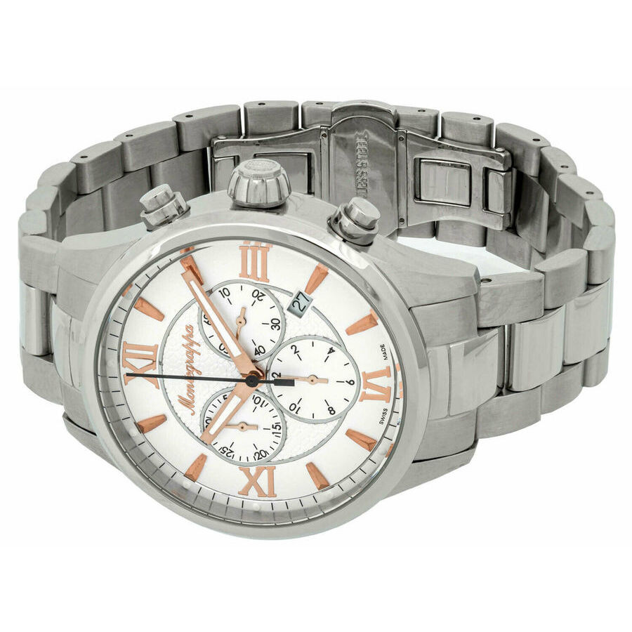 Montegrappa Fortuna Chronograph Quartz Silver Dial Men's Watch IDFOWCIR ...