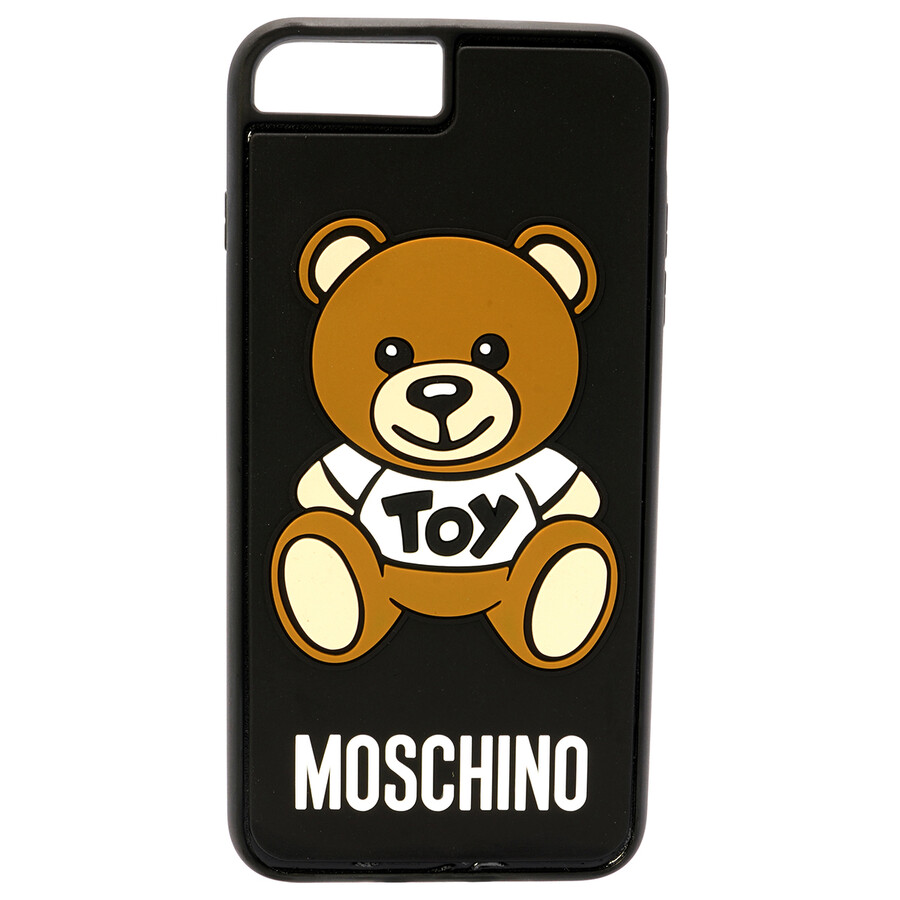 Moschino Black IPhone Toy Bear Case A792283061555 - Jomashop