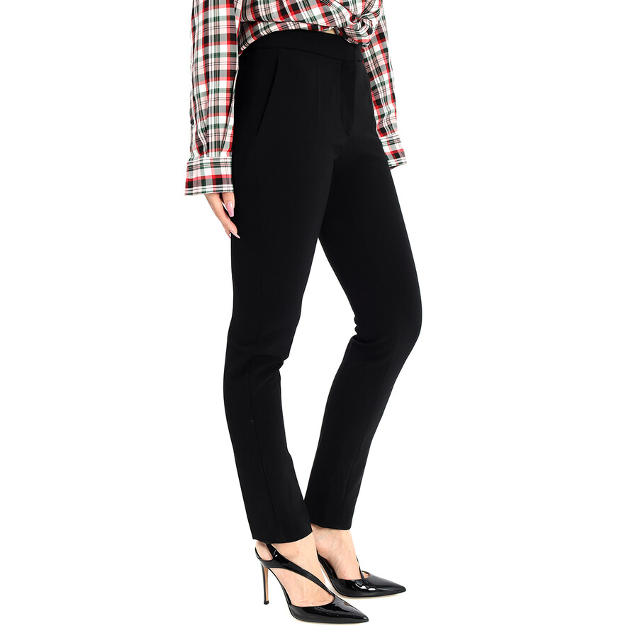 Moschino Black Straight Trousers, Brand Size 38 (US Size 6) 0322-5524 ...