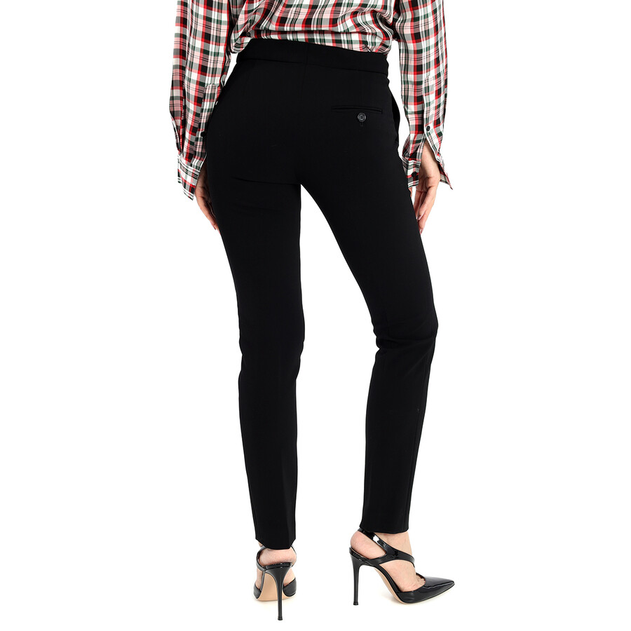 Moschino Black Straight Trousers, Brand Size 38 (US Size 6) 0322-5524 ...