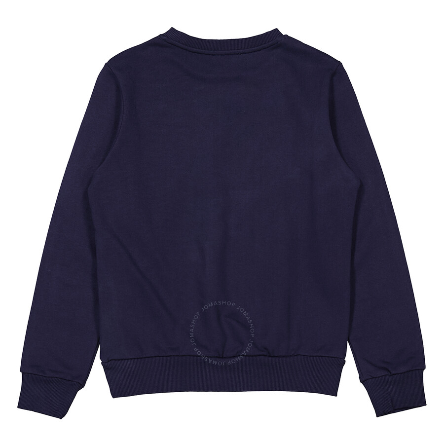 Moschino Boys Navy Blue Toy Bear Logo-Print Sweatshirt, Size 12 HUF07E ...