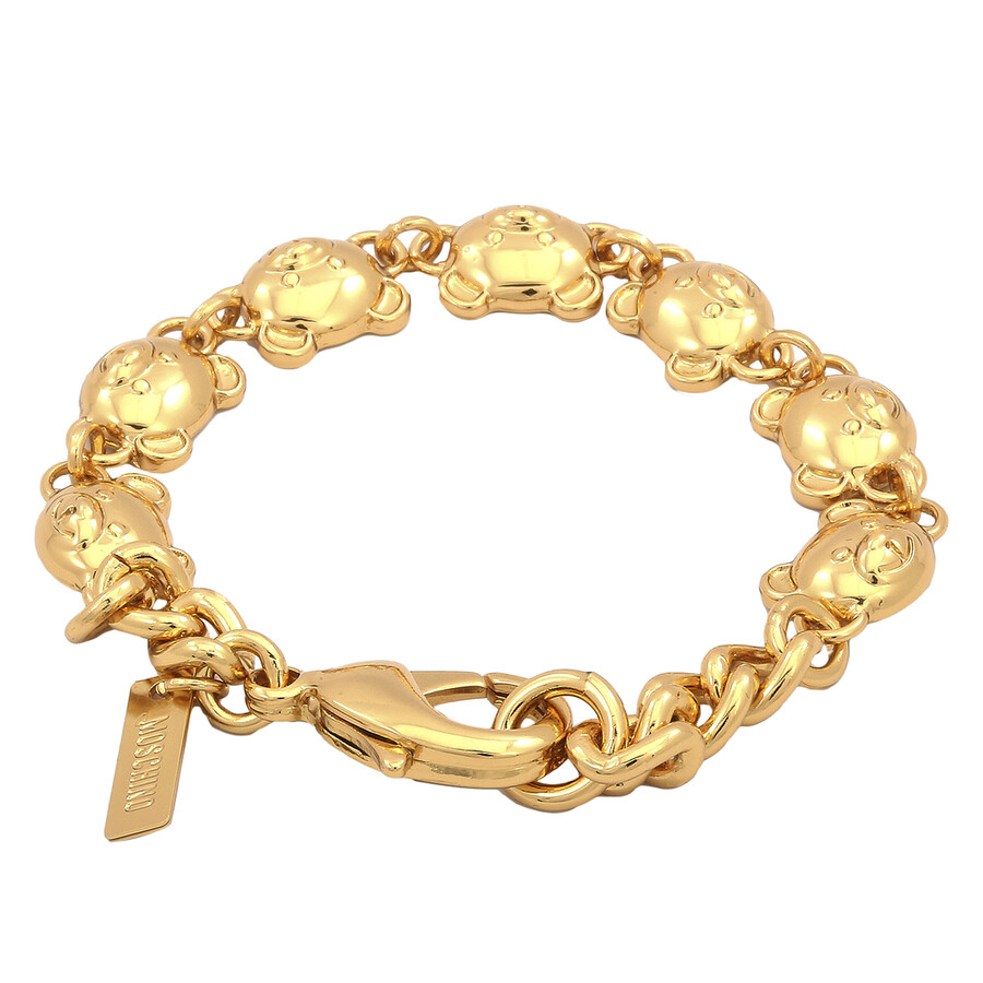 Moschino Gold Teddy Bear Chain Bracelet, Size Small A9134-8442-0606 ...