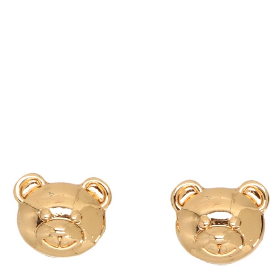 Moschino Gold Teddy Bear Stud Earrings A9105-8402-0606 667111868020 - Jewelry, Ladies Jewelry ...