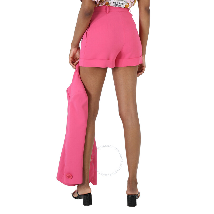 Moschino Ladies Fuschia Turn-Up Brim Tailored Shorts, Brand Size 38 (US ...