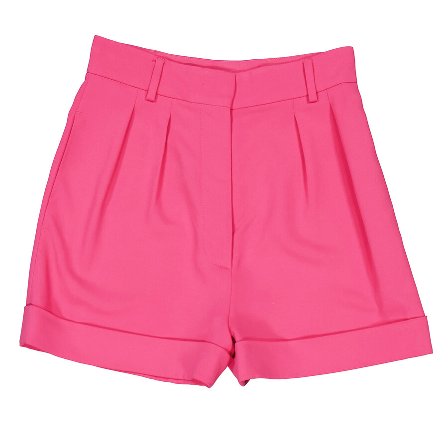 Moschino Ladies Fuschia Turn-Up Brim Tailored Shorts, Brand Size 38 (US ...