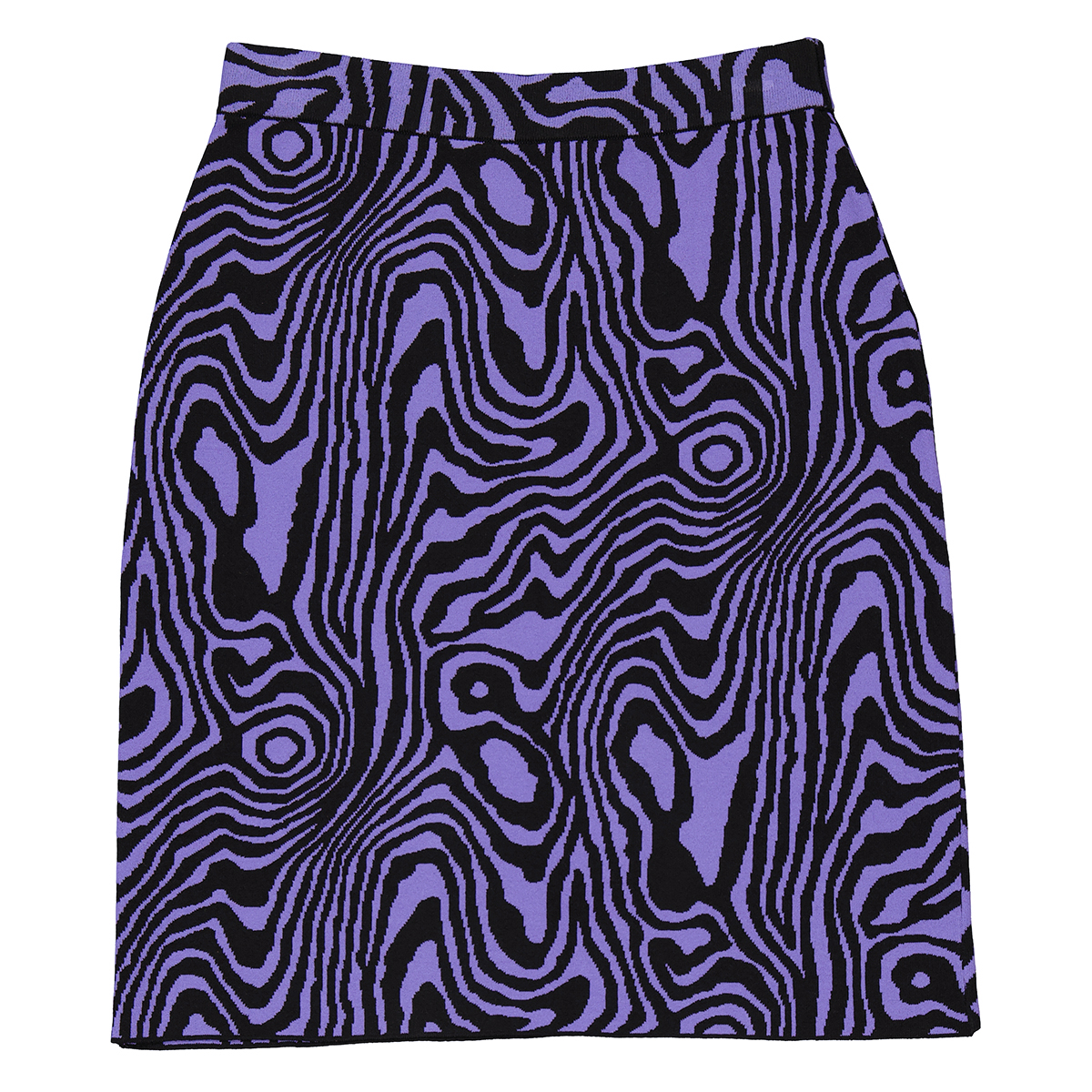 Moschino Ladies Moire Effect Print Cotton Viscose Mini Skirt, Brand ...
