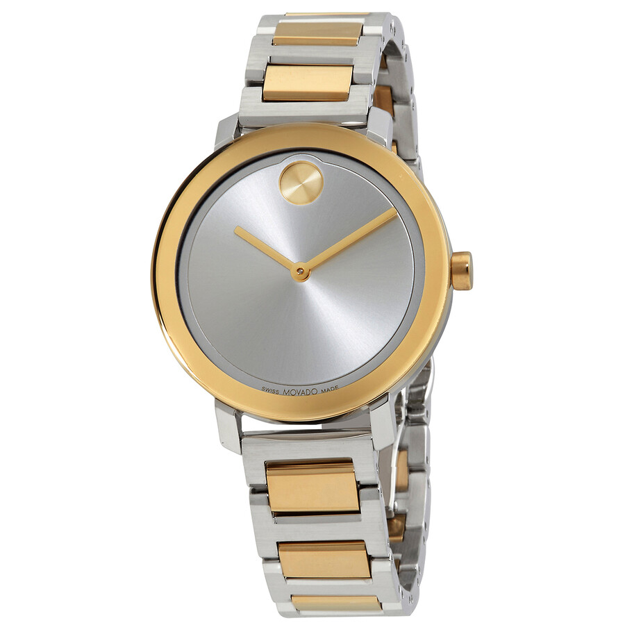 Movado Bold Evolution Quartz Silver Dial Ladies Watch 3600825 ...