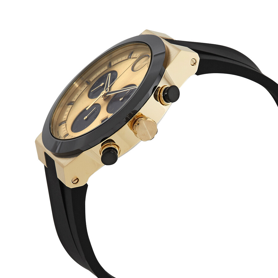 Movado Bold Fusion Chronograph Quartz Gold Dial Men's Watch 3600895 ...