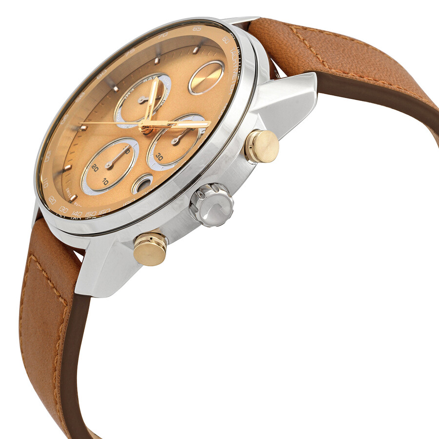 Movado Bold Verso Chronograph Quartz Gold Dial Men's Watch 3600908 ...