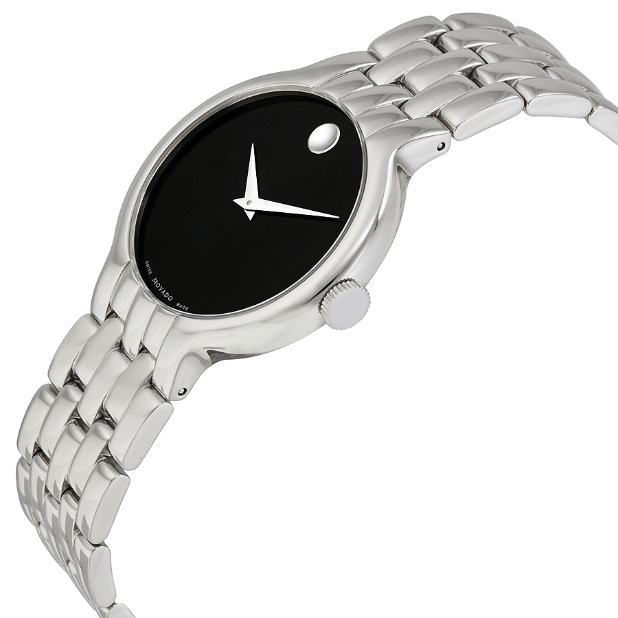 Movado Classic Black Dial Stainless Steel Men's Watch 0606337 ...