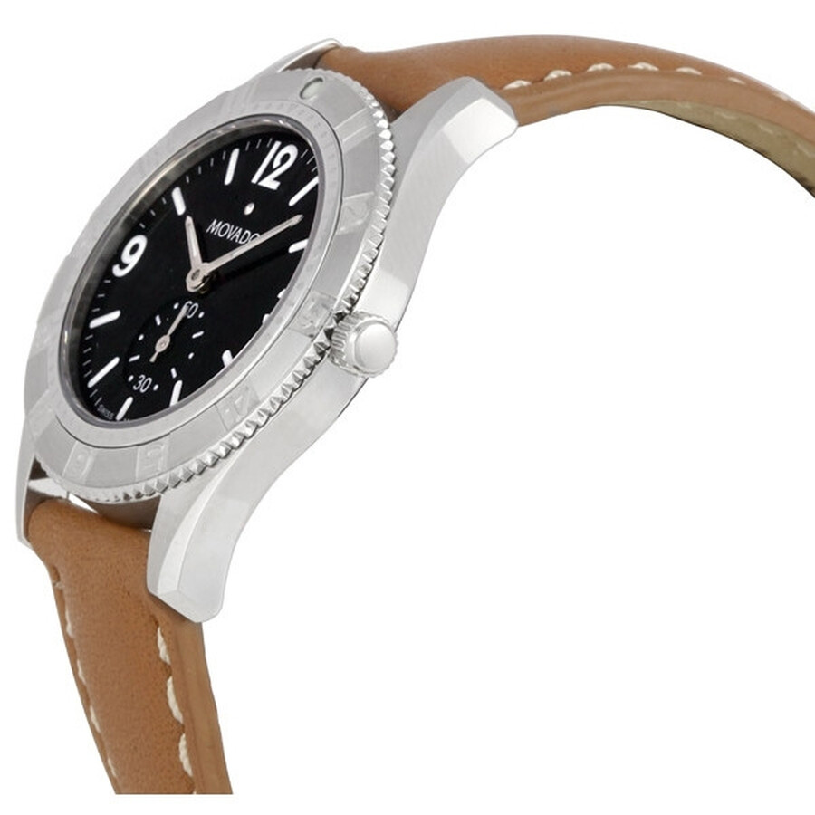 Movado Gentry Sport Quartz Black Dial Ladies Watch 0604993 ...