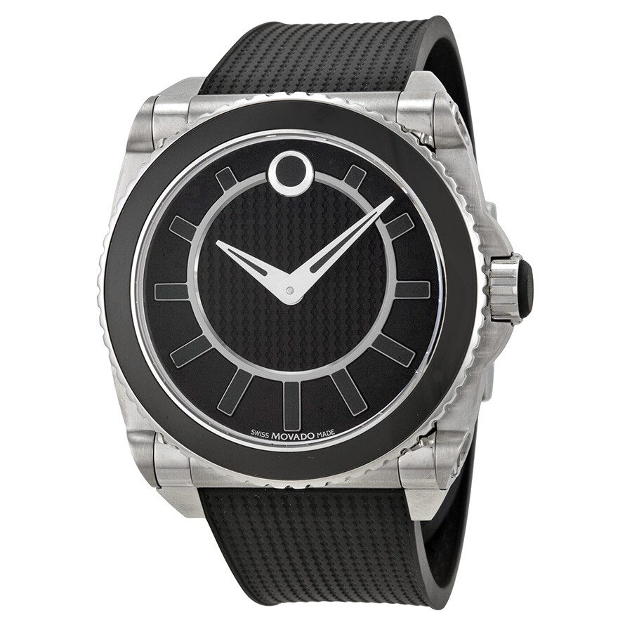 Movado Master Automatic Black Dial Stainless Steel Men's Watch 0606295 ...