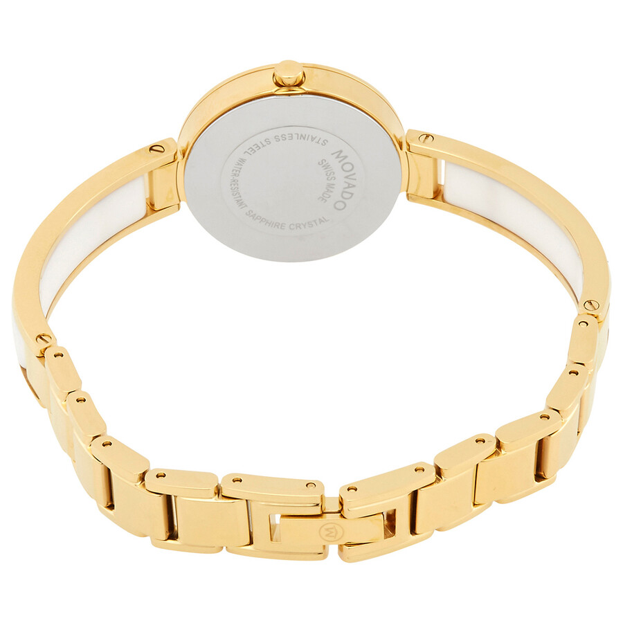 Movado Moda Quartz White Dial Ladies Watch 0607715 885997473347 ...