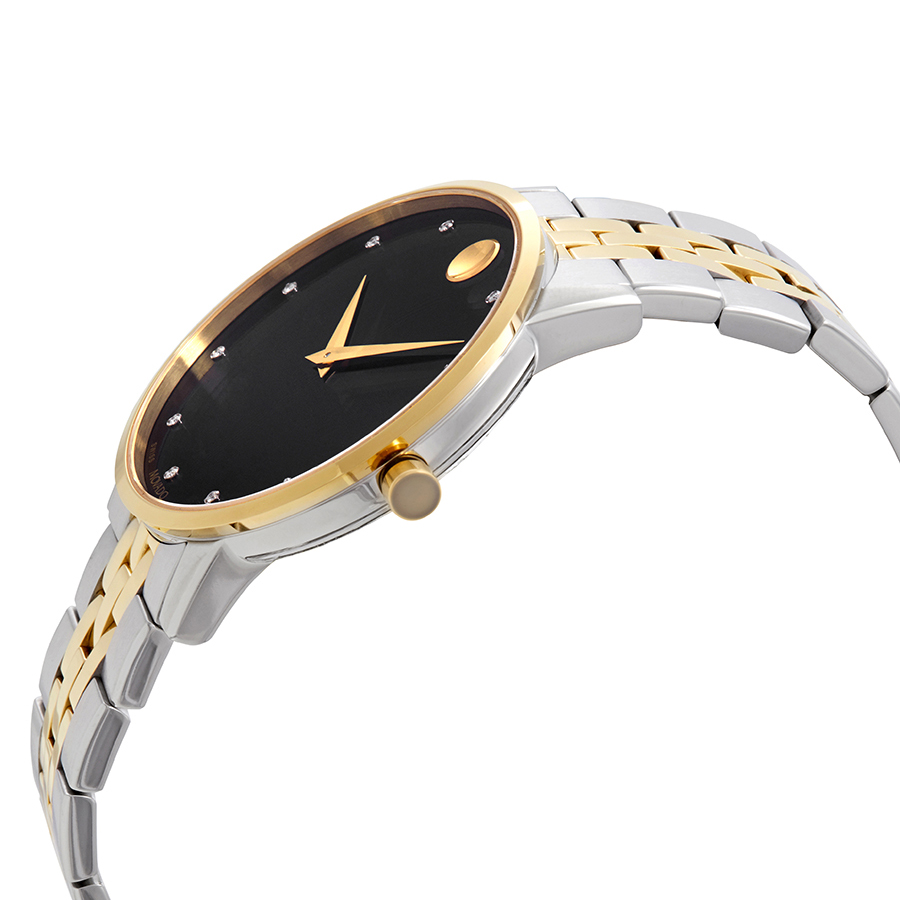 Movado Museum Classic Black Diamond Dial Men's Watch 0607202 ...