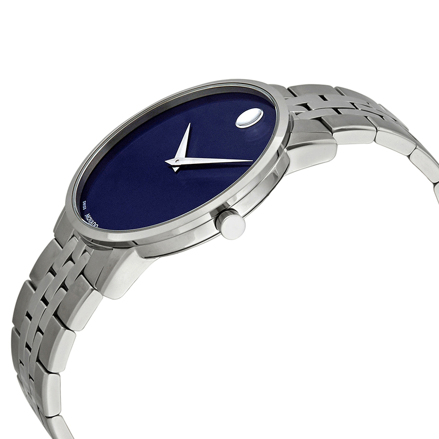 Movado Museum Classic Blue Dial Stainless Steel Men's Watch 0607212 ...