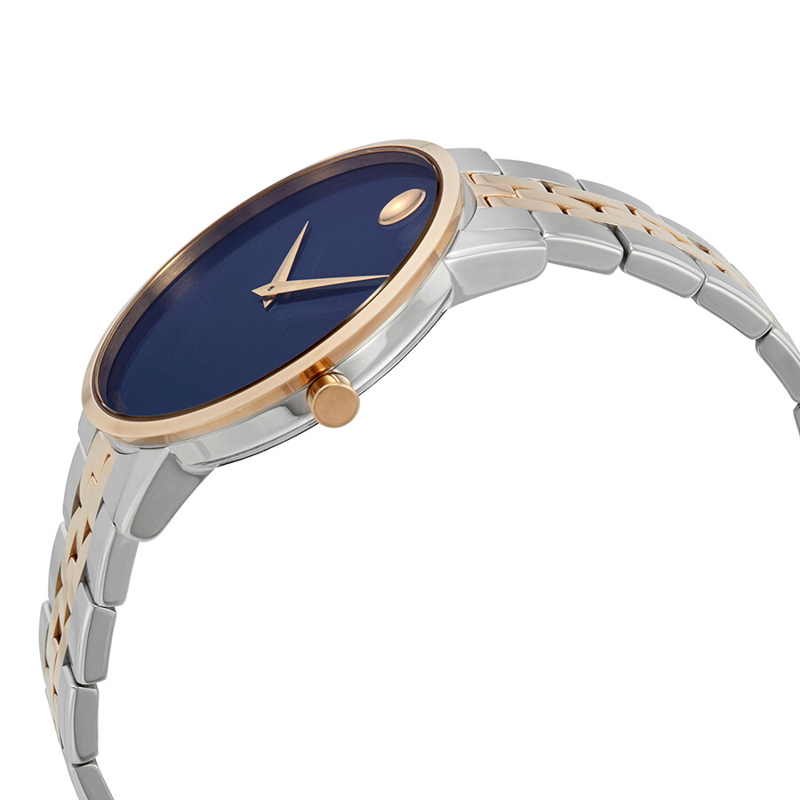 Movado Museum Classic Blue Dial Two-tone Men's Watch 0607267 ...