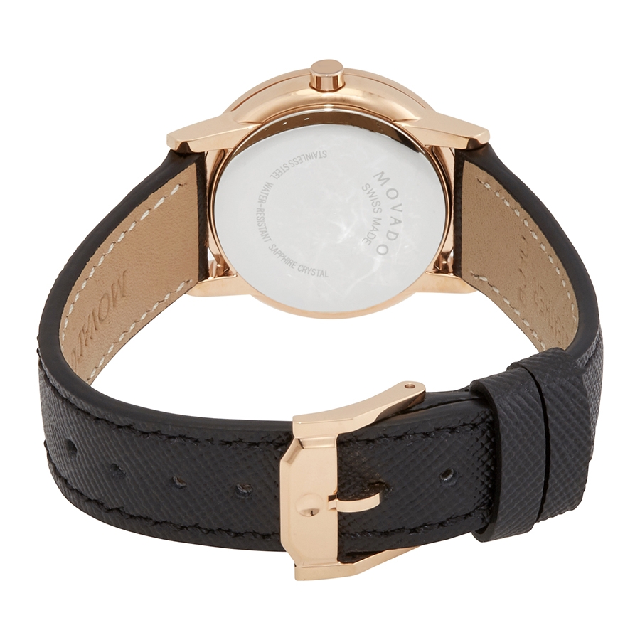 Movado Museum Classic Quartz Mother of Pearl Dial Ladies Watch 0607424 ...