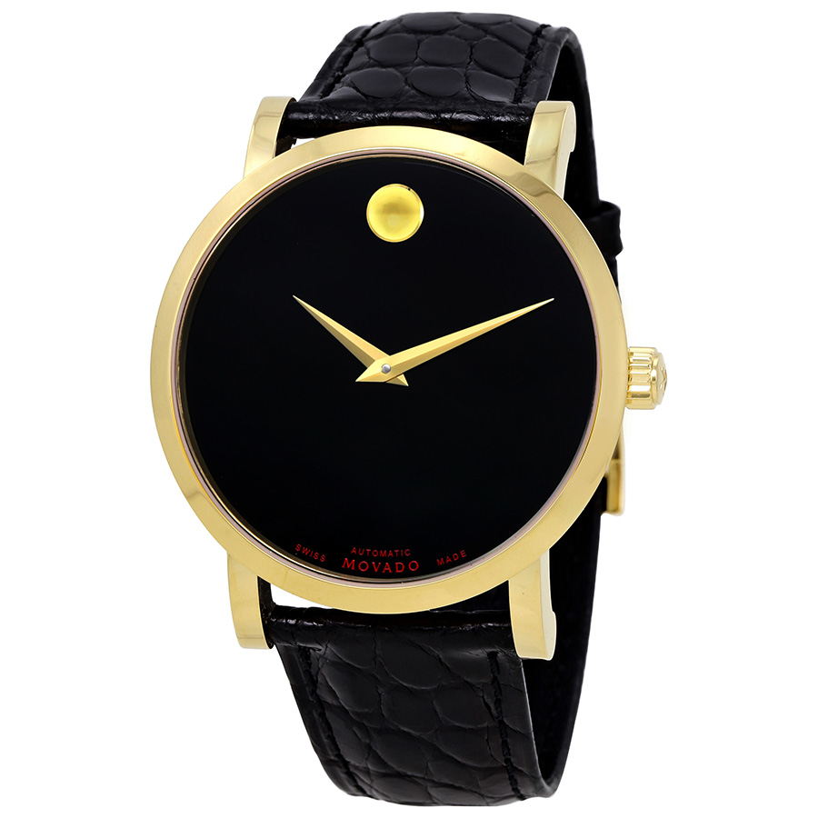 Movado Red Label Automatic Black Dial Men's Watch 0607007 885997183581 ...