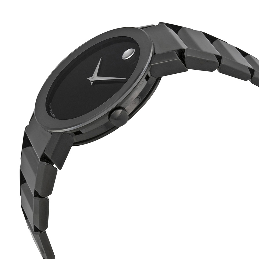 Movado Sapphire PVD Black Bracelet Men's Watch 0606307 775924769448 ...