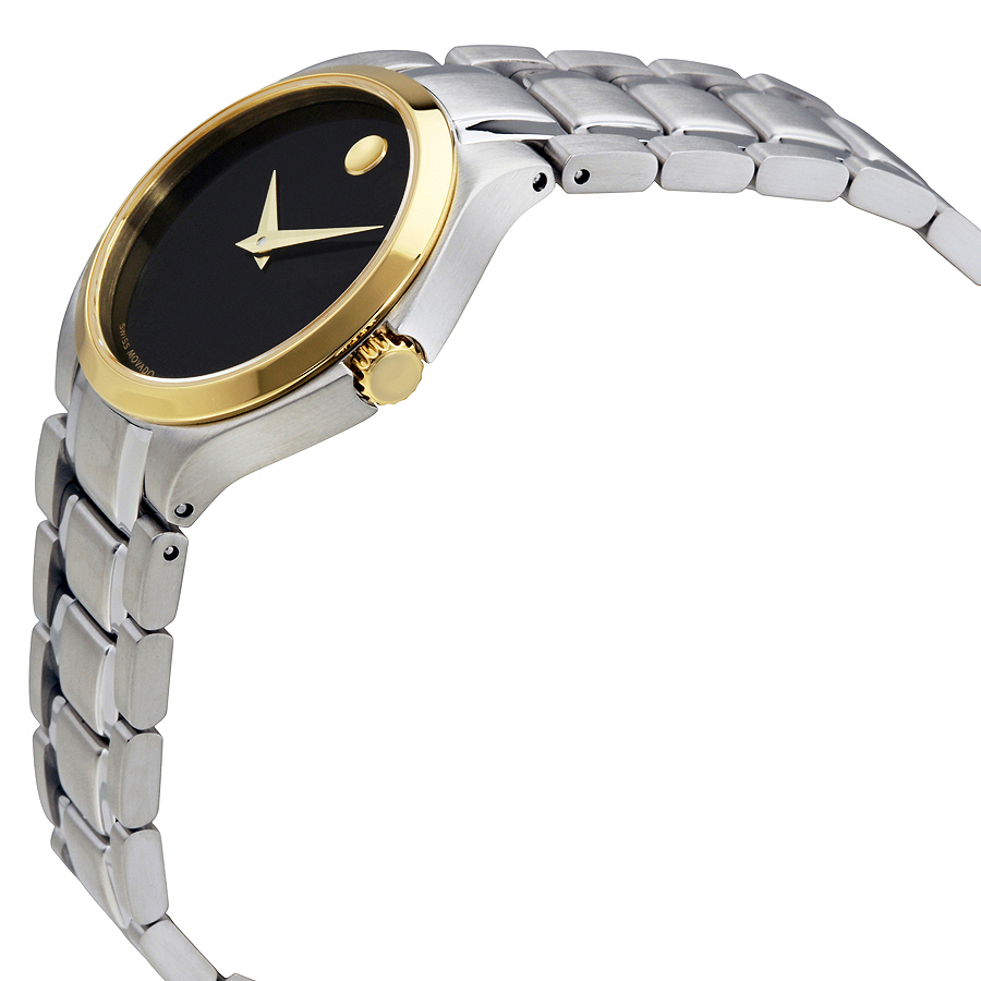 Movado Sapphire Black Dial Ladies Watch 0606786 - Watches, Sapphire ...