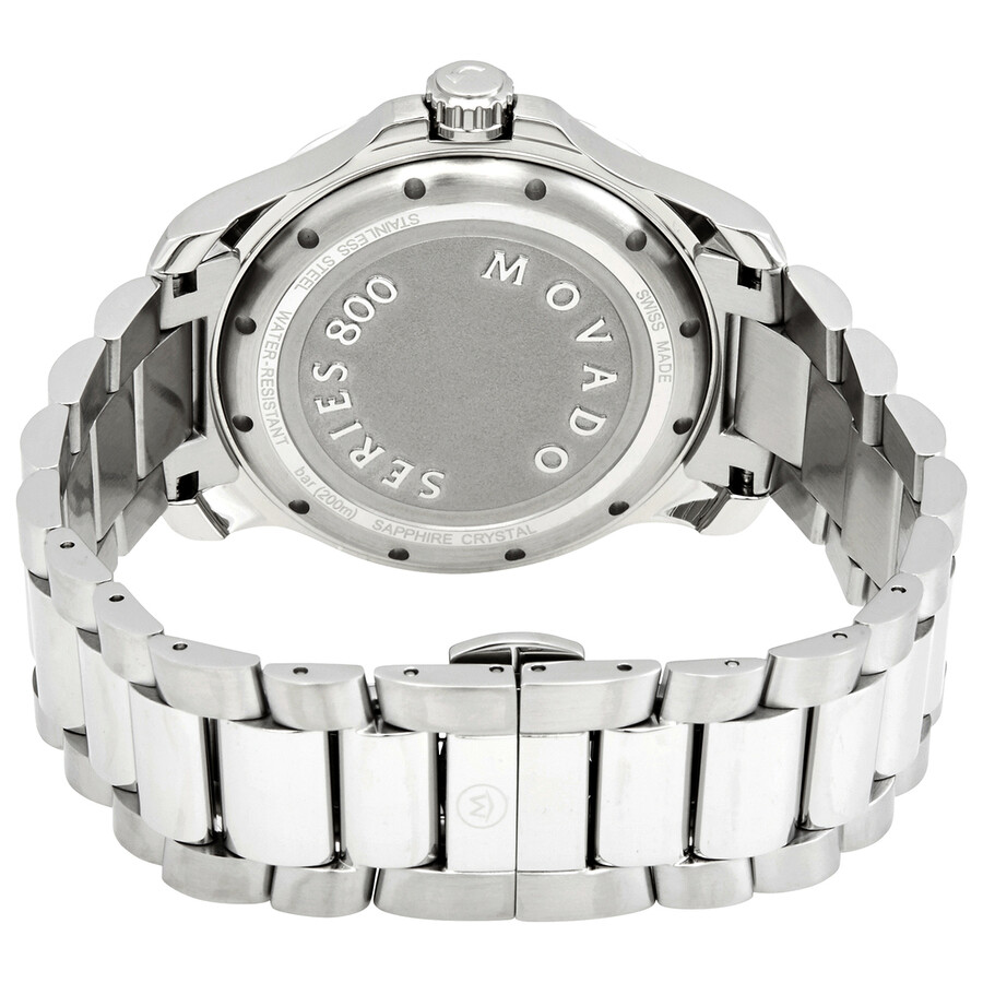 Movado Series 800 Quartz Black Dial Pepsi Bezel Men's Watch 2600152 ...