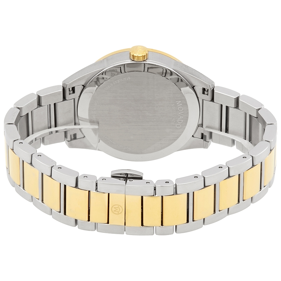 Movado Stratus Quartz Black Dial Two-tone Men's Watch 0607245 - Watches ...