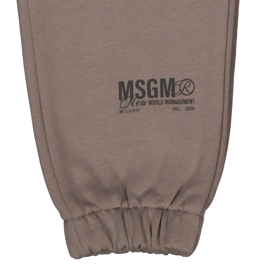Msgm Boys Logo Print Cotton Track Pants, Size 12Y MS029233-103 - Apparel - Jomashop