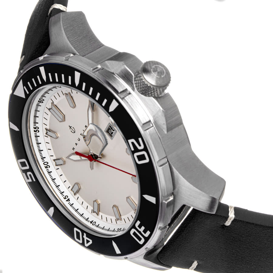 Nautis Dive Pro 200 Quartz White Dial Men's Watch GL1909-B 847864199743 ...