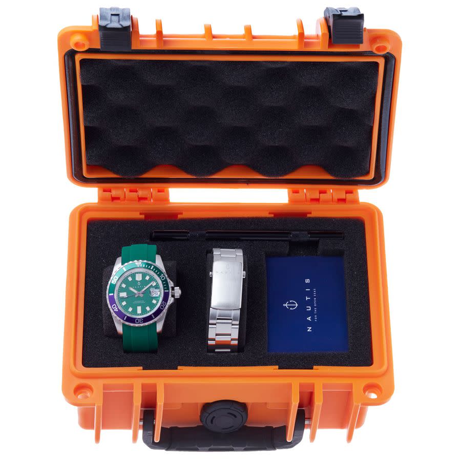 Nautis Interceptor Quartz Green Dial Men's Watch 19161G-H 840148807105 ...