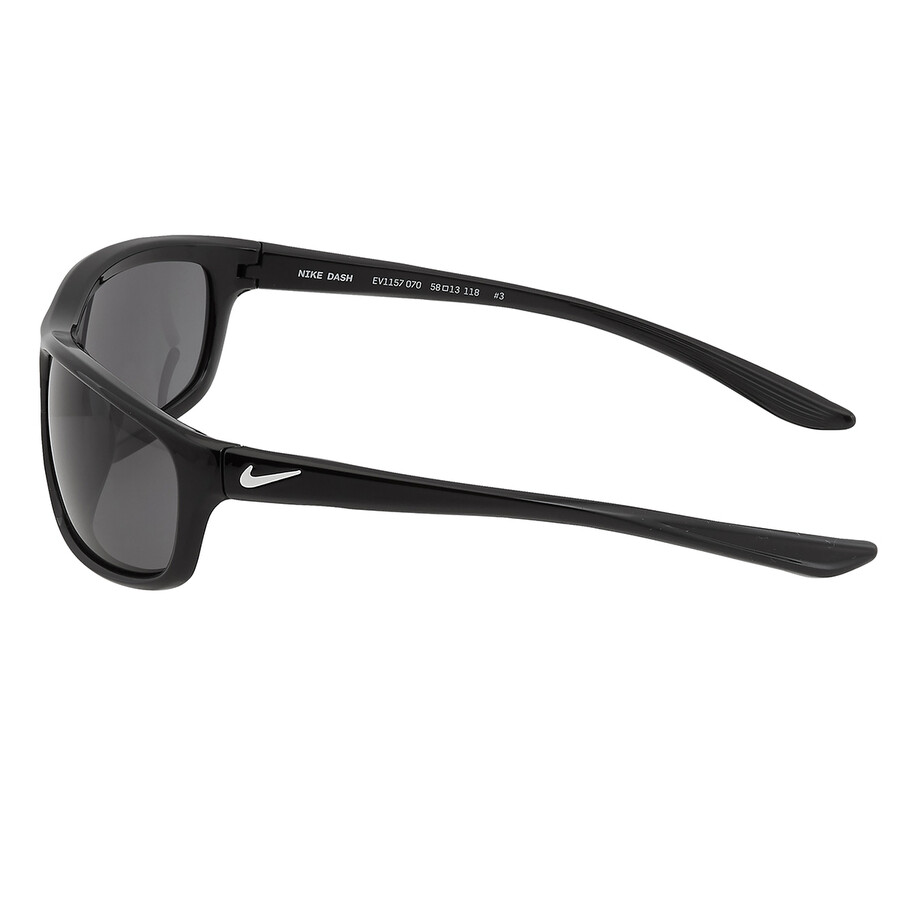 Nike Dark Grey Rectangular Unisex Sunglasses NIKE DASH EV1157 070 58 ...