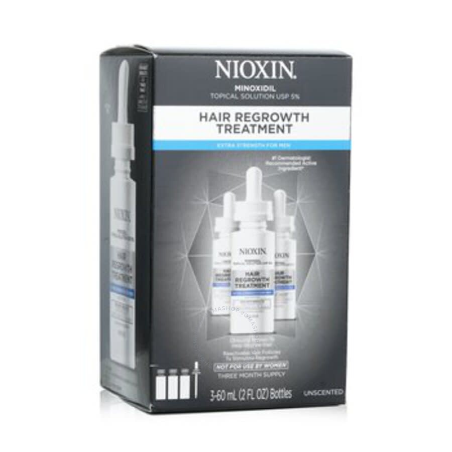 Nioxin Men's Minoxidil 5% Hair Regrowth Treatment Extra Strength 3x60ml ... Nioxin Men's Minoxidil 5% Hair Regrowth Treatment Extra Strength 3x60ml ...