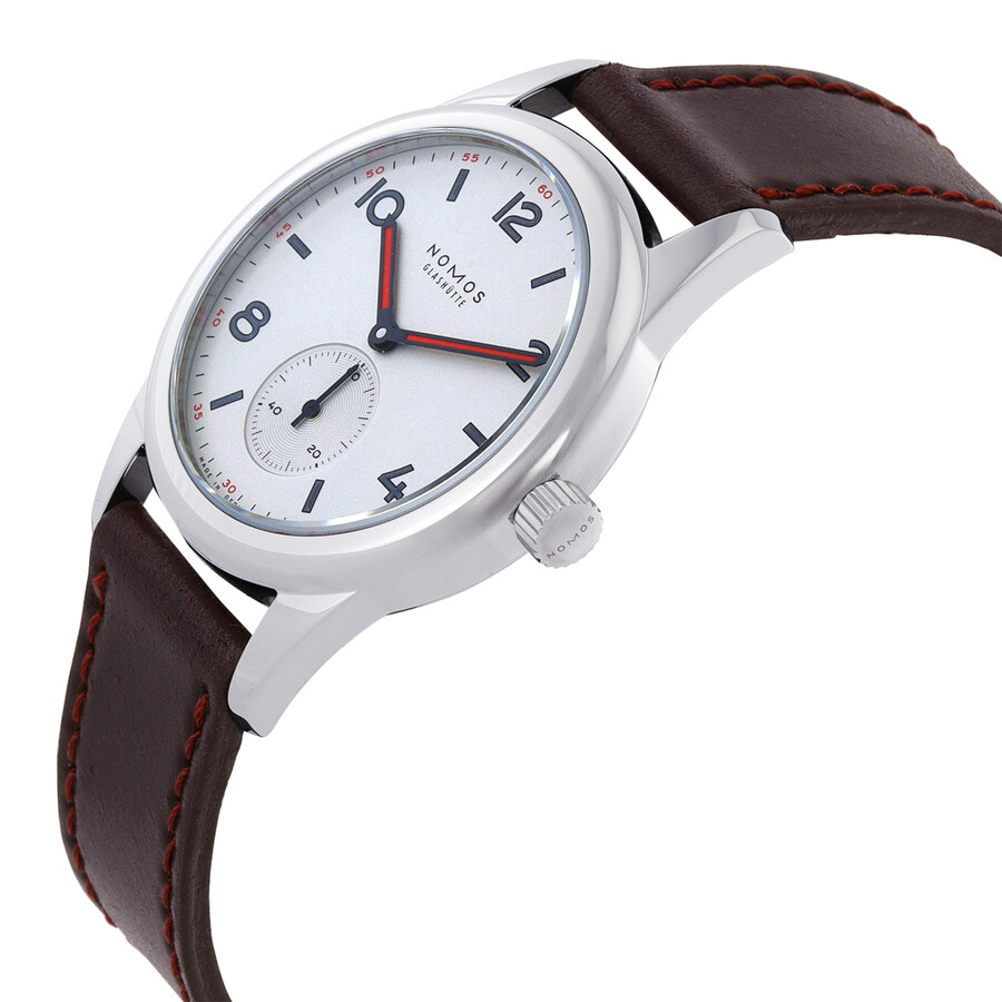 Nomos Club Hand Wind White Dial Watch 703.1 - Watches, Club - Jomashop