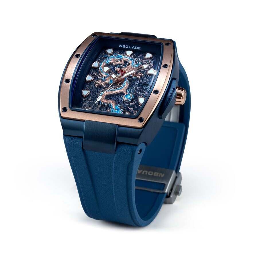 Nsquare Dragon Automatic Blue Dial Men's Watch G0566-N57.3 - Watches ...