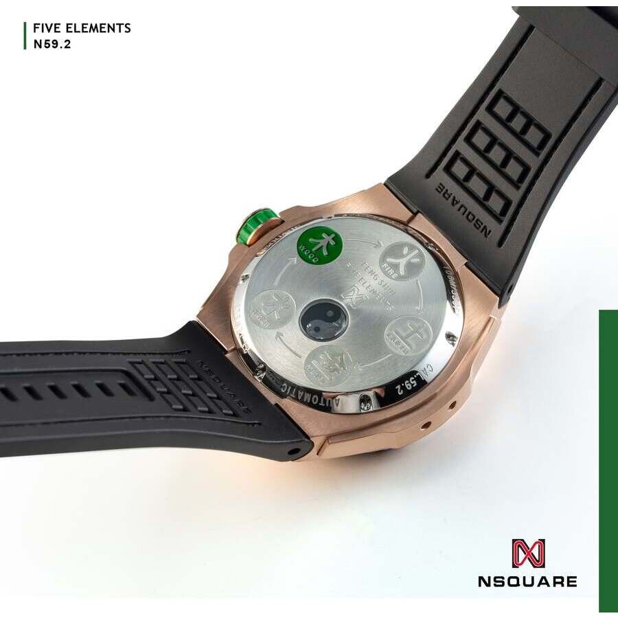 Nsquare Five Elements Automatic Green Dial Men's Watch G0473-N59.2 ...