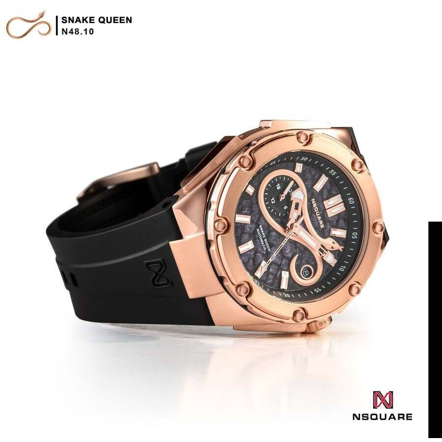 Nsquare Snake Queen Automatic Black Dial Ladies Watch L0472-N48.10 ...